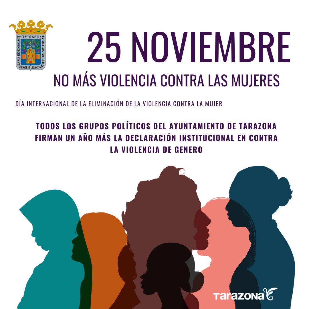 25N Día Internacional sobre la Eliminaciónde la Violencia contra la Mujer | Ayuntamiento de Tarazona